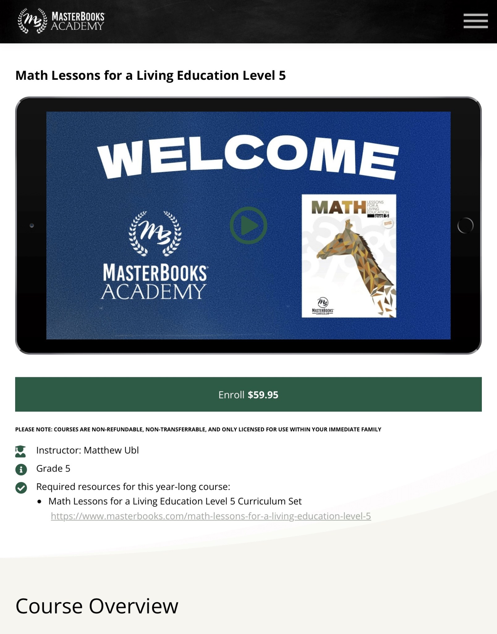 Math Lessons for a Living Education Level 5 – A Solid, Engaging, and ...