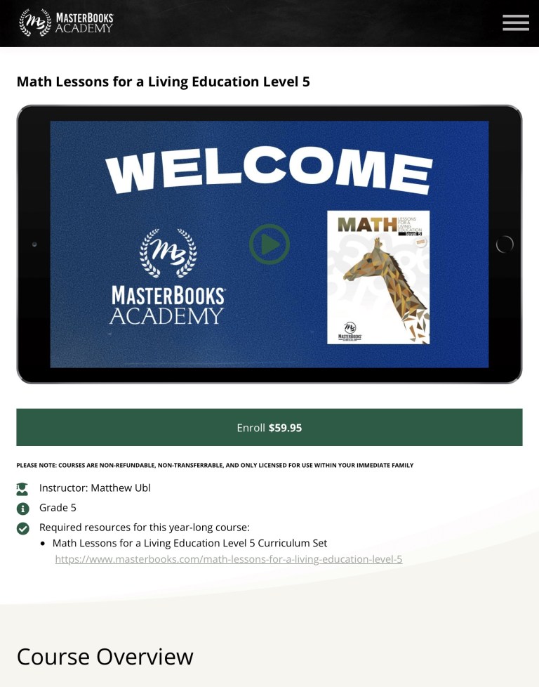 Math Lessons for a Living Education Level 5 – A Solid, Engaging, and ...