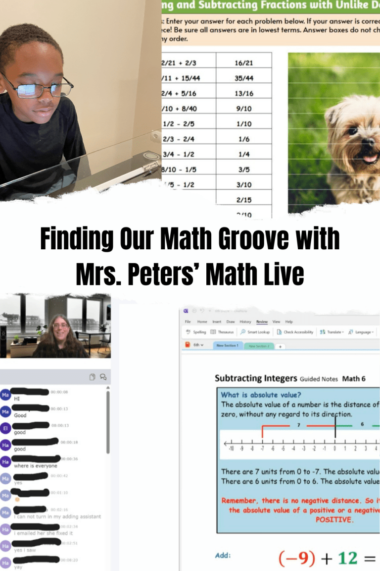 Finding Our Math Groove with Mrs. Peters’ Math Live – @Mamasweetbaby